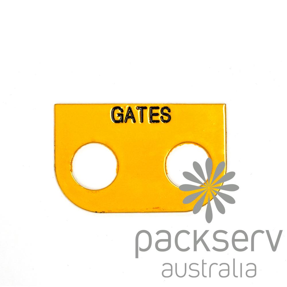 LPL-G Packserv Label Plate Large Gates - Steel