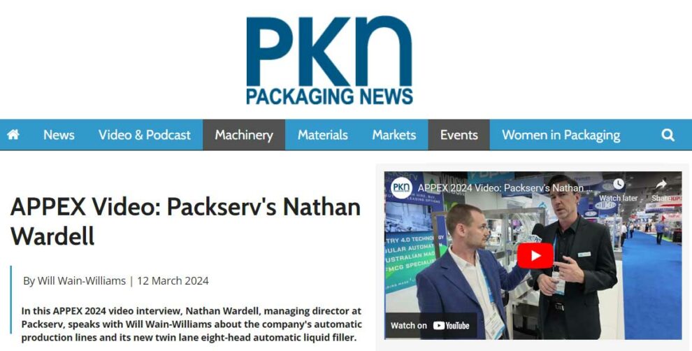 APPEX Video: Packserv's Nathan Wardell - Packserv Australia